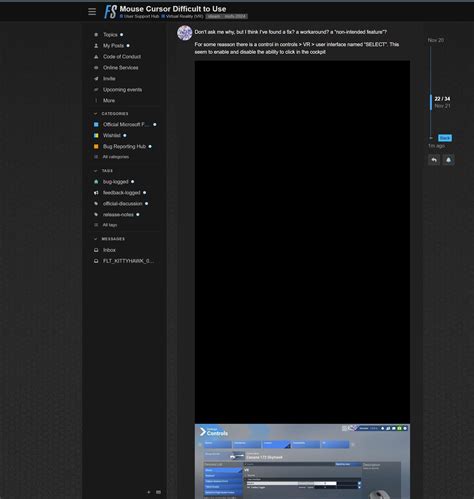 Mouse Cursor Difficult To Use Page 2 Virtual Reality Vr Microsoft Flight Simulator Forums