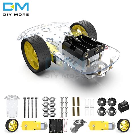 Motor Smart Robot Car Chassis Kit Speed Encoder Battery Box 2wd