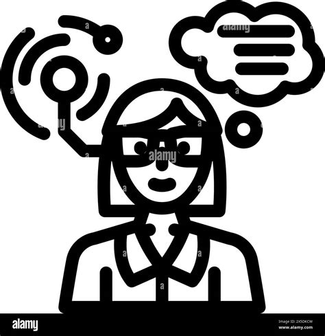 Geek Chic Tech Enthusiast Line Icon Vector Illustration Stock Vector Image Art Alamy