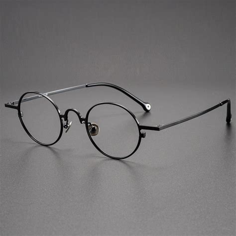 Briar Titanium Vintage Round Eyeglasses Frames Jollynova