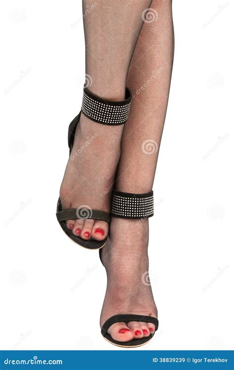 Mujer En Tacones Altos Imagen De Archivo Imagen De Negro 38839239