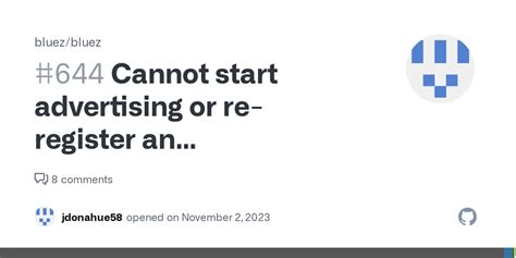 Cannot Start Advertising Or Re Register An Advertisement After Disconnecting BLE Device Issue