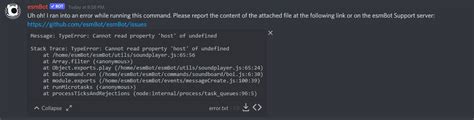 Error · Issue 128 · Esmbotesmbot · Github