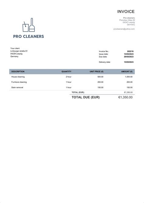 Hourly Invoice Templates Made Easy Free Editable Billdu