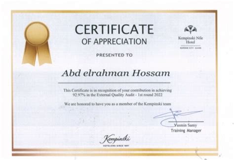 Abdulrahman Hossam On Linkedin Success Work Hotel Kempinski Kempinskihotels 10 Comments