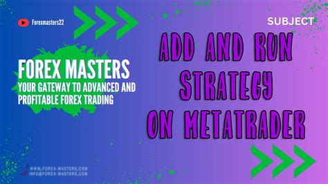 How To Add And Execute Strategies In Metatrader آموزش نحوه اضافه کردن