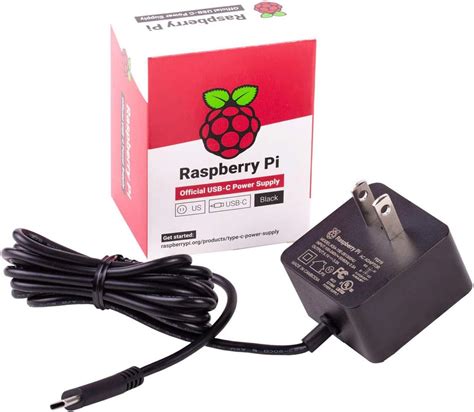 Amazon Com Raspberry Pi 15W USB C Power Supply US Black Electronics