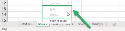 How To Hide Worksheets And Tabs In Excel With Password