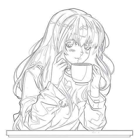 Free Anime Girl Coloring Pages 2025