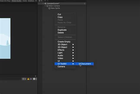 Unity Game Engine Ui Toolkit Doesnt Appear In Hierarchy Stack