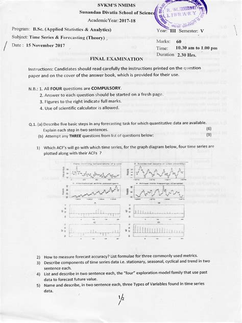 Time Series And Forecasting Theory 498 Xid 3607638 1 Pdf Autocorrelation Time Series