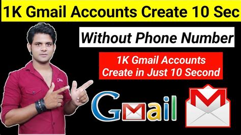 Create 1k Gmail Accounts In 10 Sec How To Create Multiple Gmail Account Without Phone Number