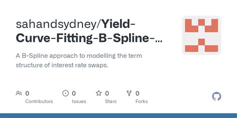Github Sahandsydneyyield Curve Fitting B Spline Approach To