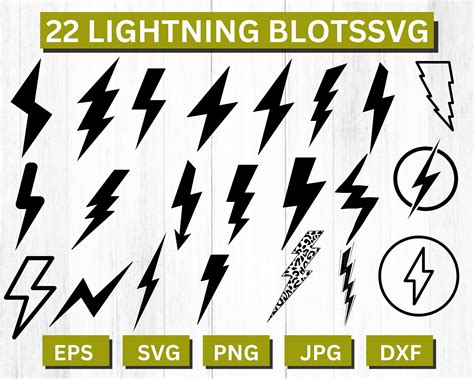 Lightning Svg Lightning Clipart Lightning Cut File Lightning Png Svg Files For Cricut