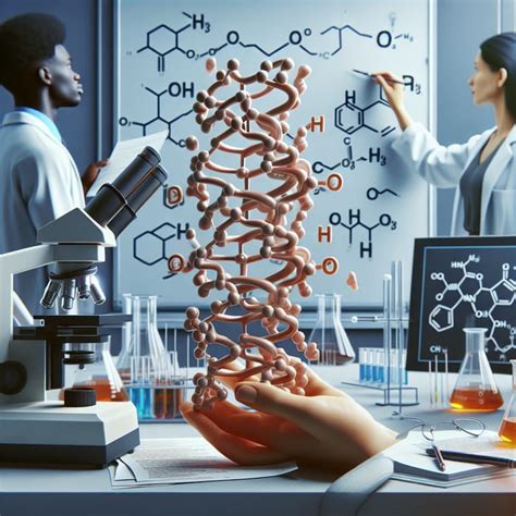 Protein Biochemistry Illustration Exploring Molecular Structures AI Art Generator Easy Peasy AI