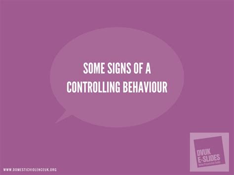 Some Signs Of A Controlling Behaviour Pdf