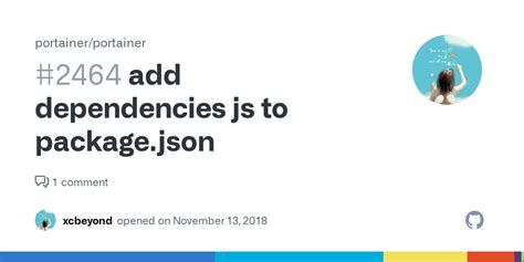 add dependencies js to package json · issue 2464 · portainer portainer