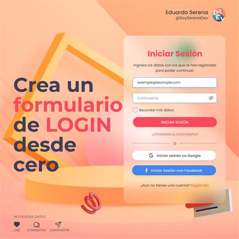 Soyserenadev 👉 Crea Un Formulario De Login Desde Cero