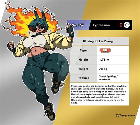 Typlosion No 0157 By Taruyamame On Deviantart