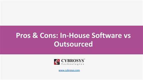 pros and cons in house software vs outsourced pdf shareware and
