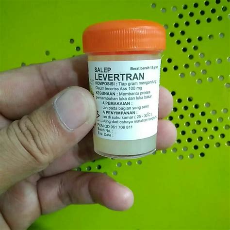 Jual Salep Penyembuhan Luka Luka Bakar Salep Levertran 15 Gram Shopee Indonesia