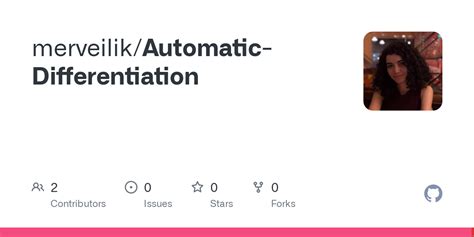Github Merveilikautomatic Differentiation