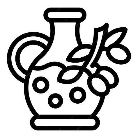 Premium Vector Lisbon Olive Oil Jug Icon Outline Vector Cuisine Food