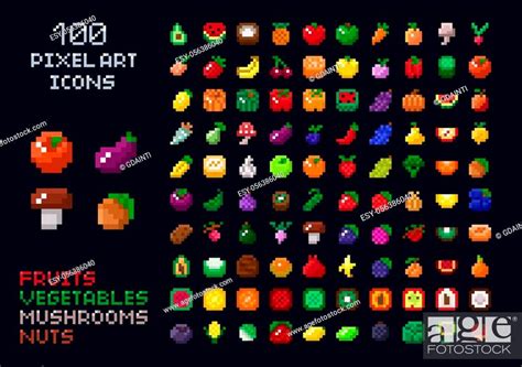 Pixel Art Vector Game Design Icon Video Game Interface Set Stock Vector Vector And Low Budget