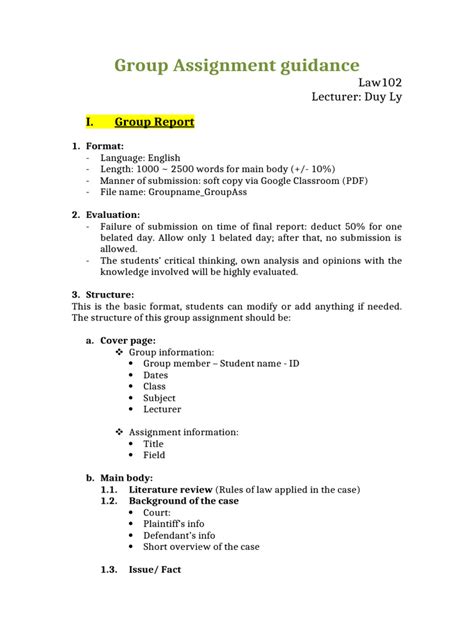 Group Assignment Guidance Pdf