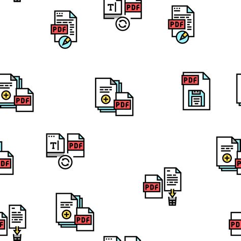 Pdf Electronic File Vector Seamless Pattern 10143883 Vector Art At Vecteezy