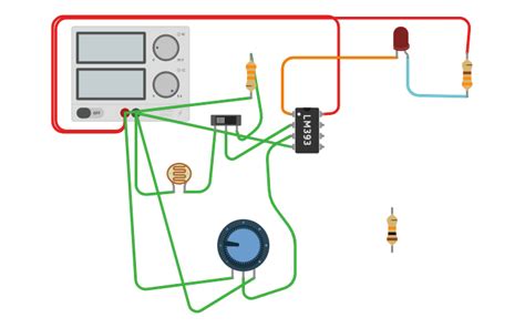 Circuit Design Voltage Comparator Lm393 Tinkercad