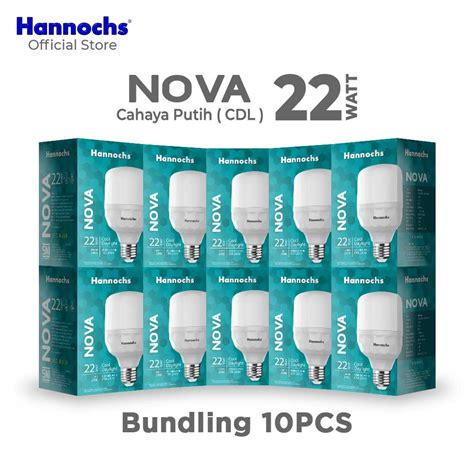 Jual Hannochs Lampu LED Nova 22 Watt Cahaya Putih PAKET 10PCS