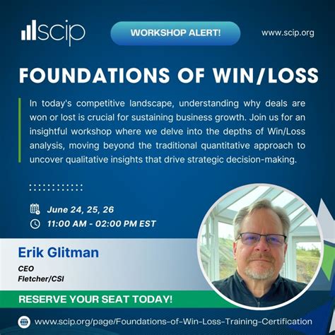 Paul Santilli On Linkedin Workshop Scip Winloss Qualititative