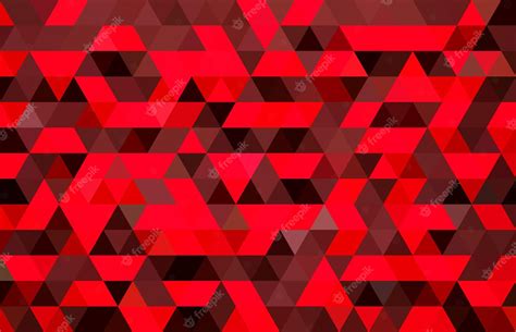 Premium Vector Abstract Geometric Red Background With Triangles