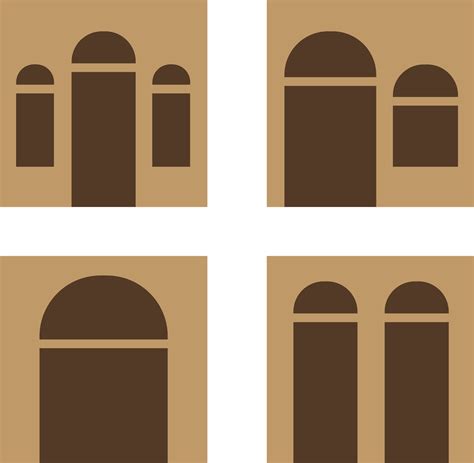 Boho Shape Geometric Trendy Linear Frames With Stars Geometric Forms Simple Decorative Boho