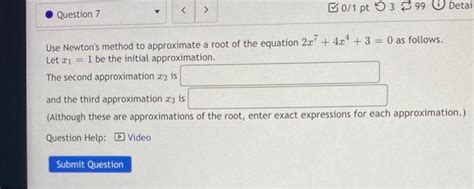 solved newton s method will fail to approximate the solution