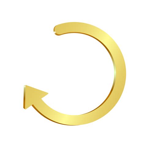Golden Arrow Spinning In A Circle 23886966 Png