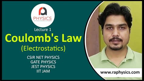 Coulomb S Law Electrostatics CSIR NET PHYSICS GATE JEST IIT JAM Lec YouTube