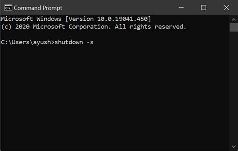 How To Shut Down A Computer Using Command Prompt Geeksforgeeks