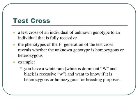 Test Cross Definition