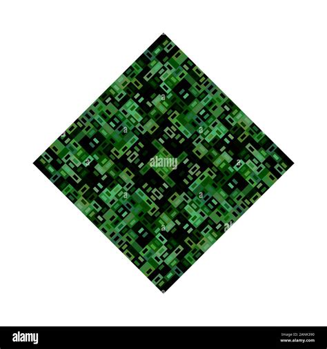 Isolated Tiled Mosaic Square Polygon Symbol Template Colorful Geometrical Ornamental Vector