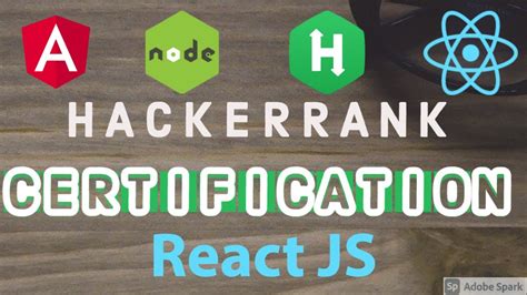 Hacker Rank React Js Certification Basics 04 Youtube