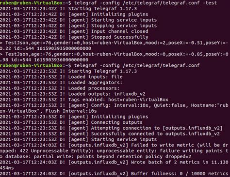 Telegraf Fluxdbv2 Plugin Error 422 Unprocessable Entity