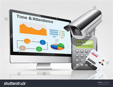Access Control Time Attendance System Stock Vector Royalty Free 137387828 Shutterstock