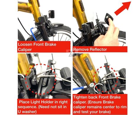 Light Mount Bracket For Brompton Sports Equipment Bicycles And Parts