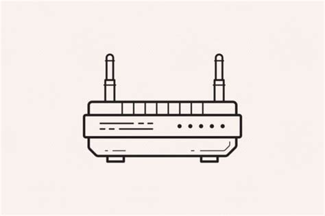 Router Outline Icon Graphic By Sargatal Creative Fabrica
