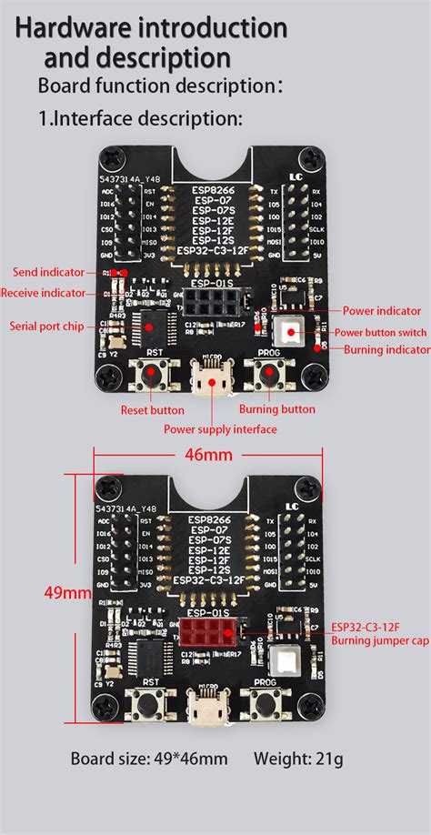 Esp8266 Test Stand Programmer Supports Esp 01 01s 12 Esp32 Cchinalctech