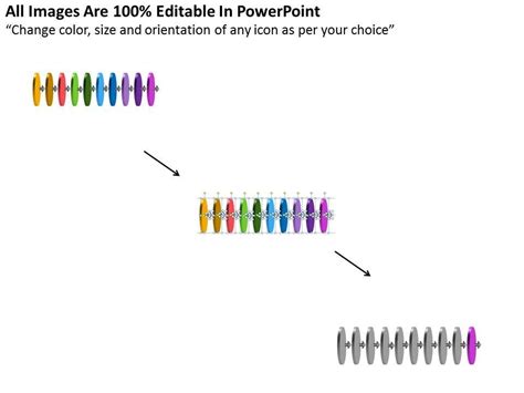 Linear Flow Ten Phase Diagram Process Charts Examples Powerpoint Templates PowerPoint