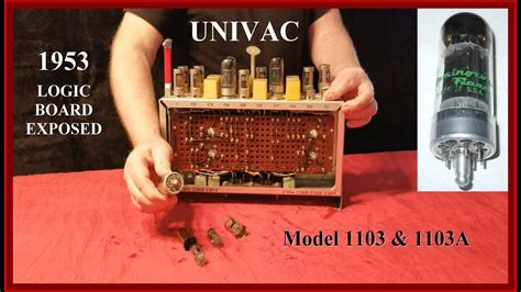 Computer History 1953 Univac 1103a Scientific Remington Rand Vacuum Tube Plugin Module Circuit