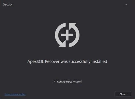 ApexSQL Recover Screen Shot Tour